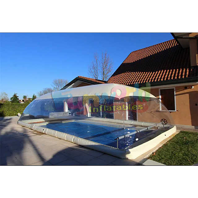 Commercial grade retractable winter enclosures bubble domes inflat swim ...