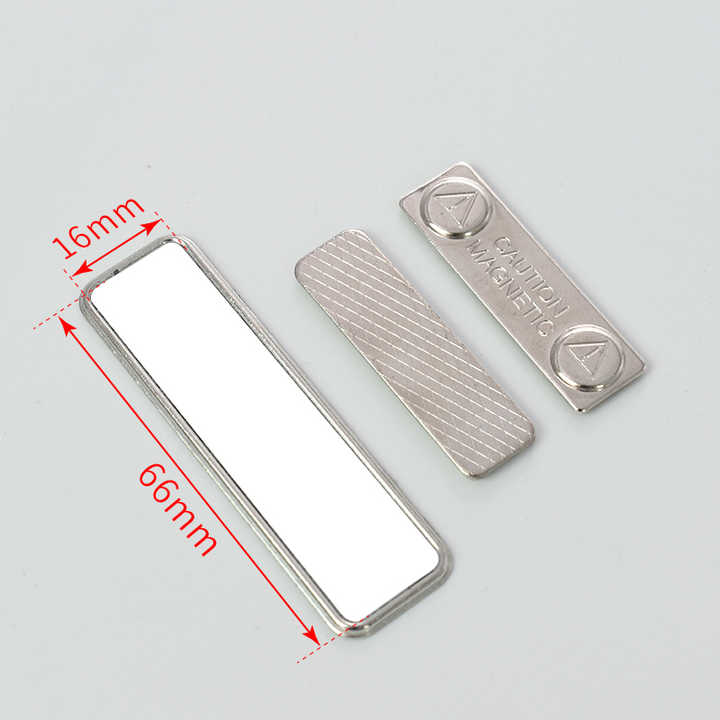 Custom Blank Name Tag Badge Custom Logo Gold Metal Sublimation Staff ...