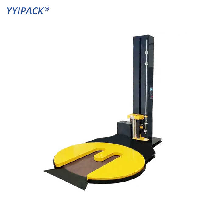 Auto Wrapping Machine Pallet Stretch Film Wrapper Top Pressing Option ...