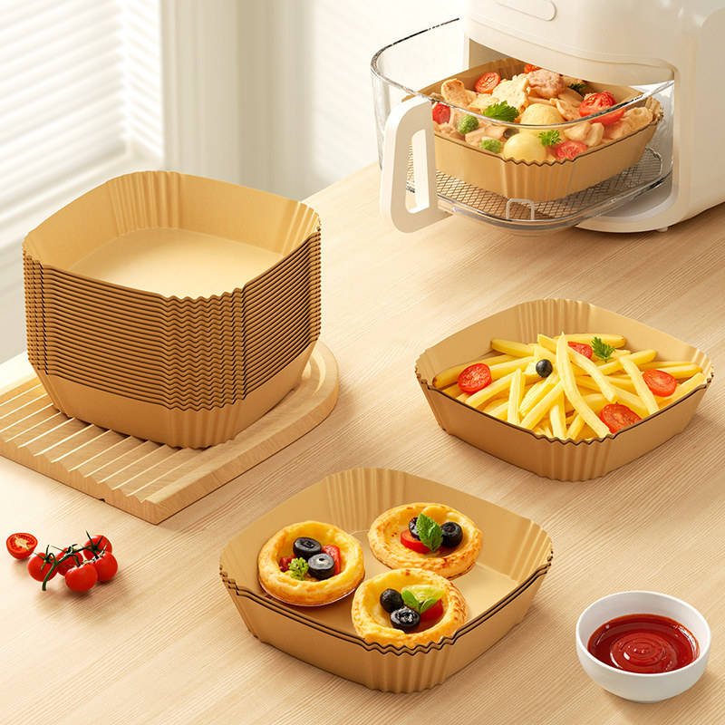 Thickened for Wood Pulp Double Side Food Grade Air Fryer Paper Liner ...