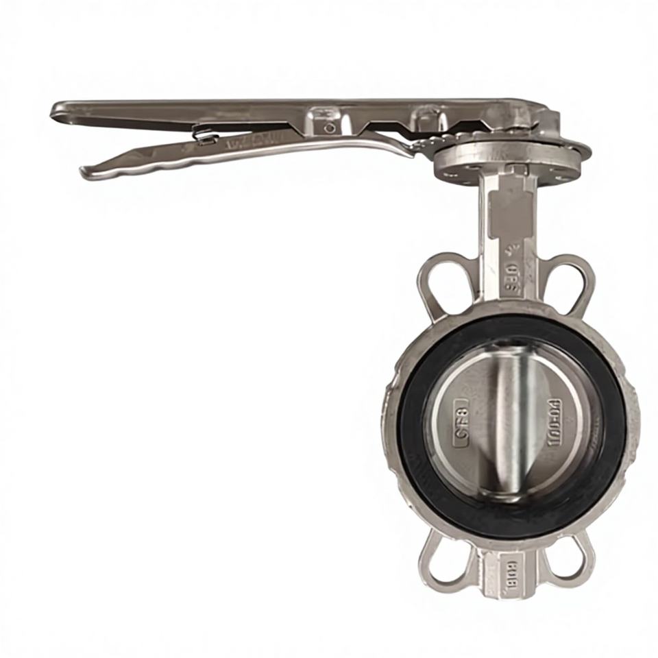 Manual Wafer Type Butterfly Valve Flow Control SS304 SS316 High ...