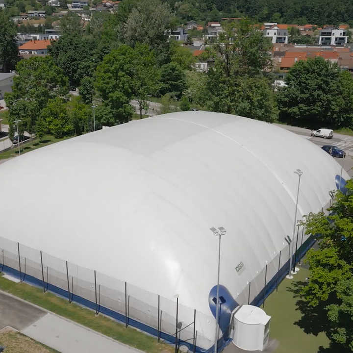 Customized Football Field Air Dome Storage Warehouse Shed