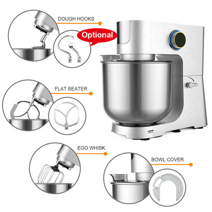 Home Stand Mixer High Power Capacity 2500W 12L 15L Cake Bread Dough ...