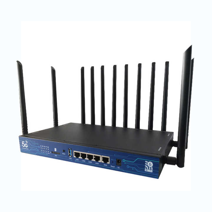 4T4R MUMO Antenna Built-in M.2 Quad Core 3600mbps Wifi6 Router