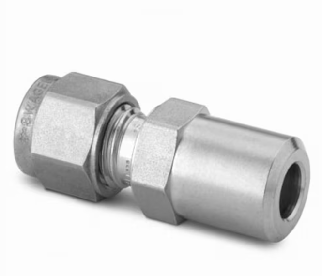 Stainless Steel Ferrule Tube Fitting, External Thread Connection, 6 mm ...