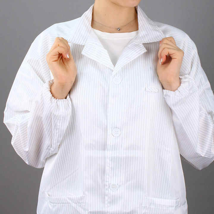 ESD Anti-Static Labour Suit with Turndown Collar Safety Clothing ...