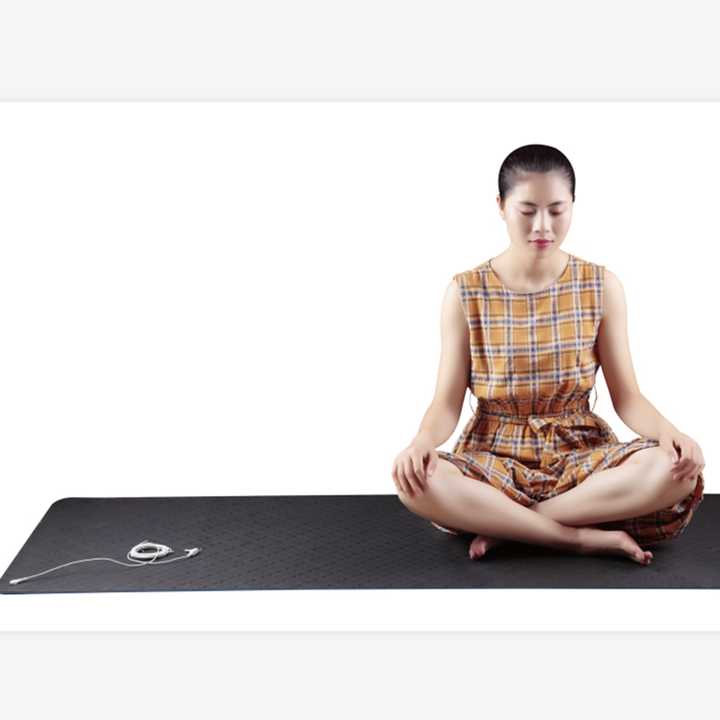 Dropshipping grounding Yoga mat black 182x61cm green TPE sponge Soft ...