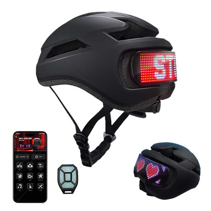 Smart Bike Helmet with LED Display - Safe & Stylish Riding