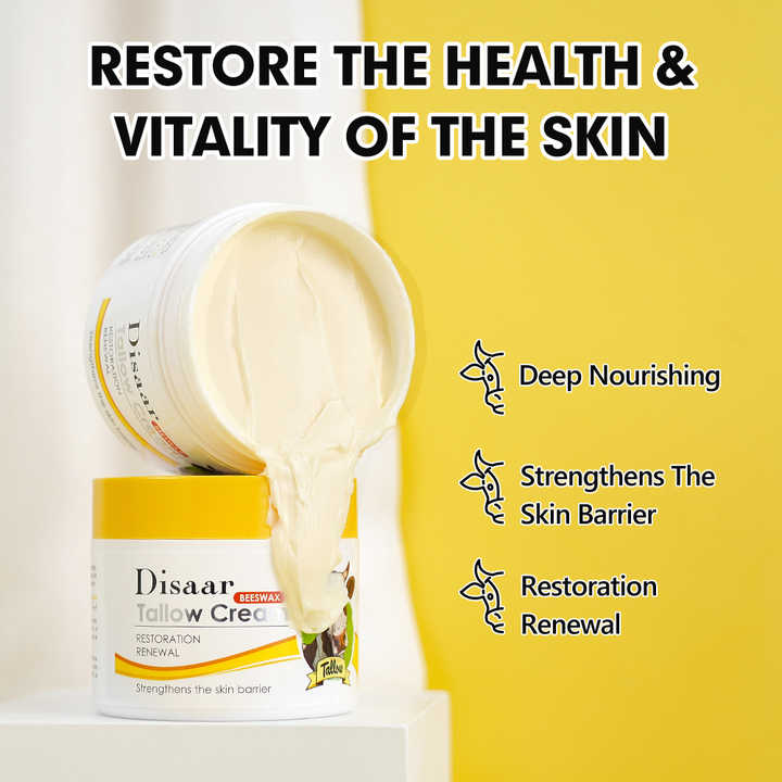 3 Types Beef Tallow Face Cream Hyaluronic Acid Vitamin E Ceramide Deep ...