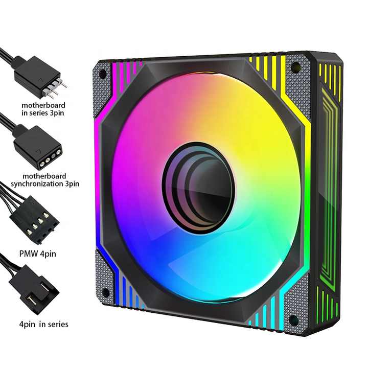 Lovingcool 120mm RGB Mirror Fan - 40000hrs Cooling Solution