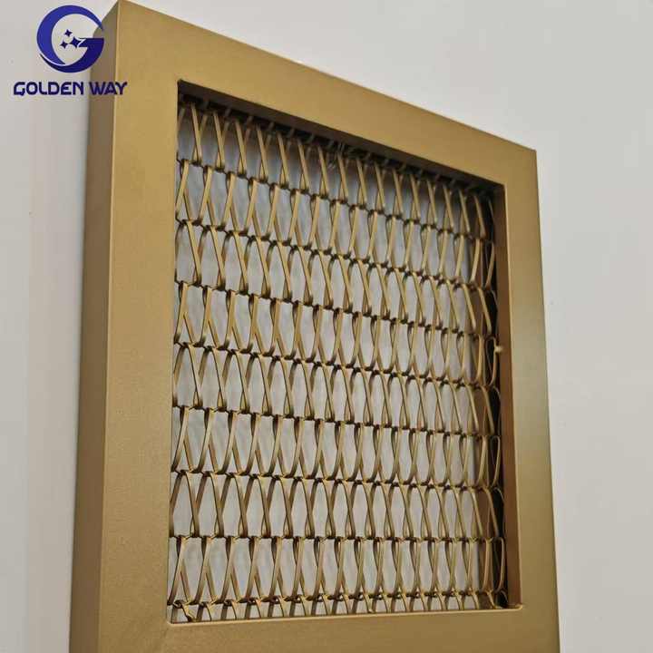 Luxury 3D Gold Wall Panels - Elegant Metal Screen Cladding