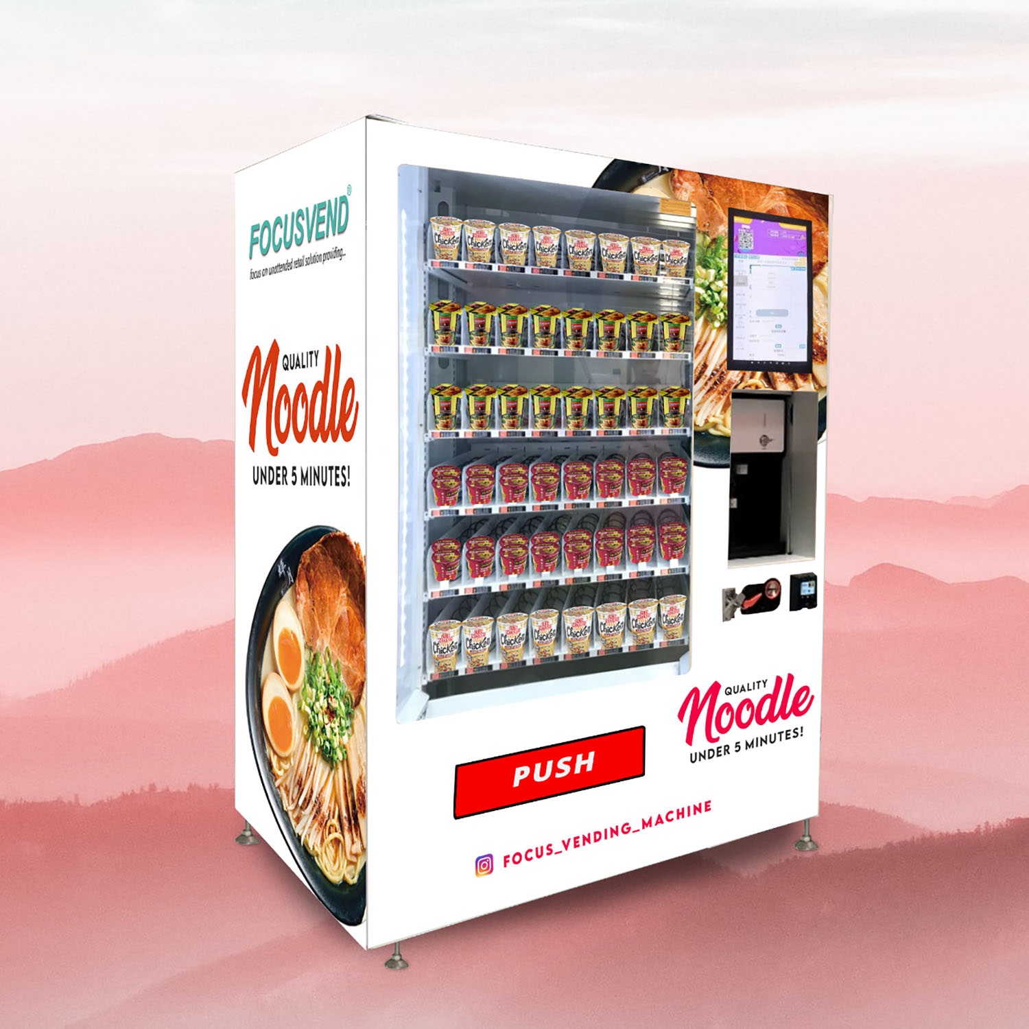 Ramen Vending Machines - Instant Noodle Dispensers