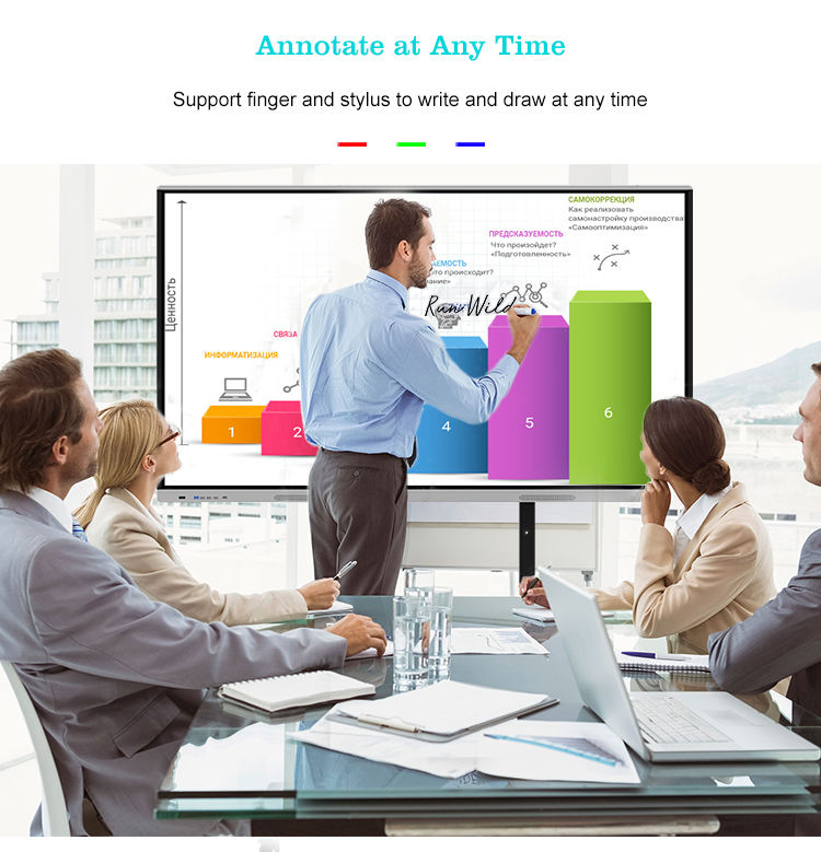 55-inch All-in-one Infrared Touch Screen Whiteboard Interactive Board ...