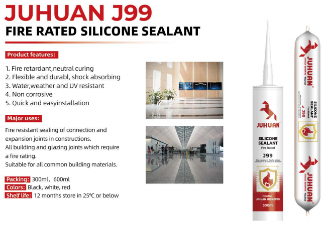 High Performance Fire Rated Silicone Sealant for Building & Glazing ...