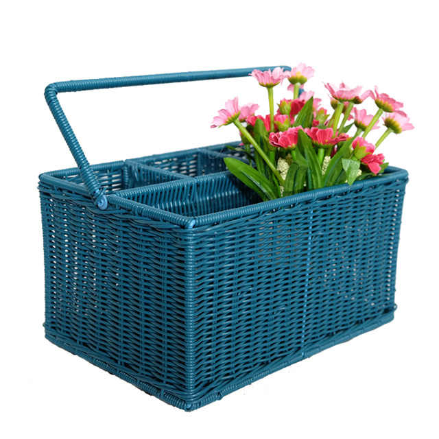 Rattan Remote Control Coffee Table Office Sundries Partition Storage ...