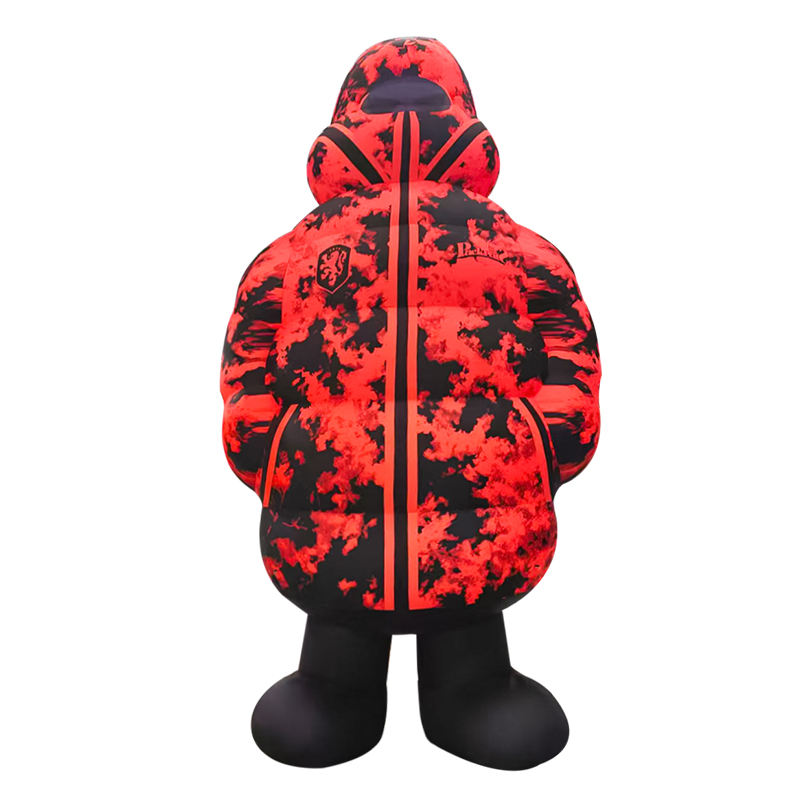 Factory Price Customized Design Logo Inflatable Down Jacket Character ...