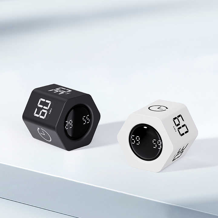 Visual Timer Learning Dedicated Cube Flip Pomodoro Timer Rotating Clock Hexagon Productivity ...