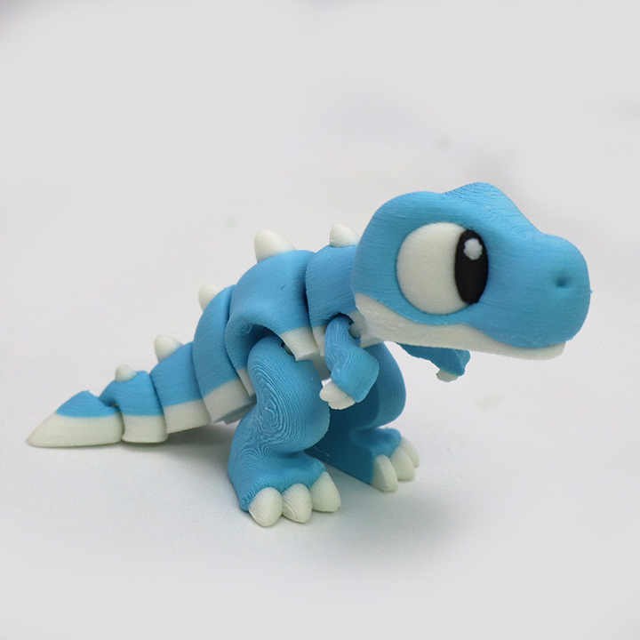 3D Printed Multi-Color Dinosaur Figurines Creative Animal Joint ...