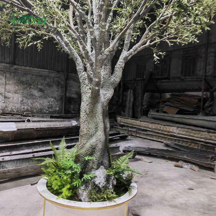 Large Simulation Olive Outdoor Shade Plastic Olive Tree