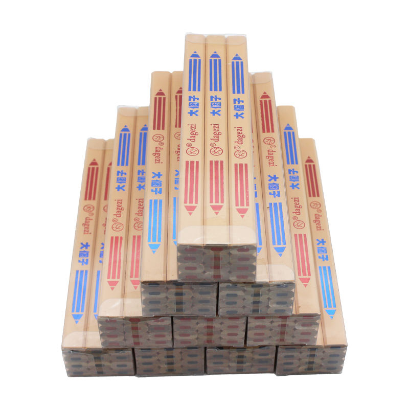 Red Blue Double-spelled Octagonal Carpenter Pencil Scene Marker ...