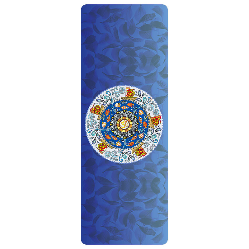 Universal Leather textured rubber Yoga Mat Patterned Luxury Finish ...