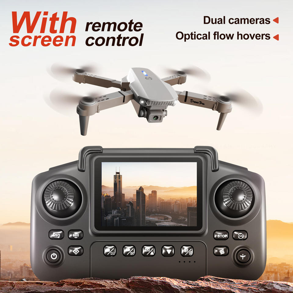Cheap Hot E88 E99 Drone Remote Control With Screen 50X Zoom Headless Mode Dual Camera Flow Hover ...