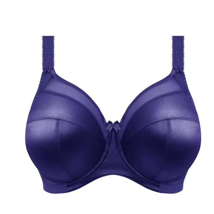 Plus Size Full Cup Mesh Bra With Clear Color Gathered Design Features ...