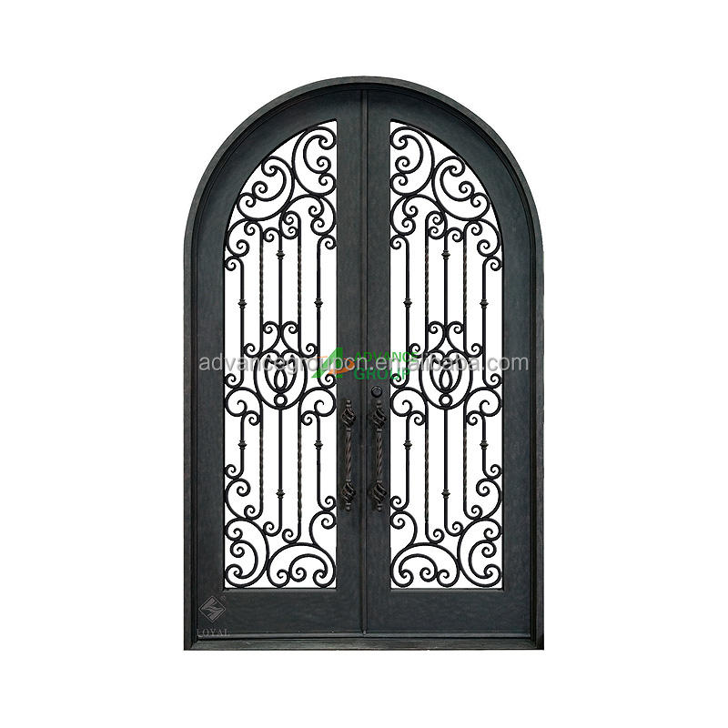 Wrought Iron Sliding Gate with Arch Design - Customized Main Gate ...
