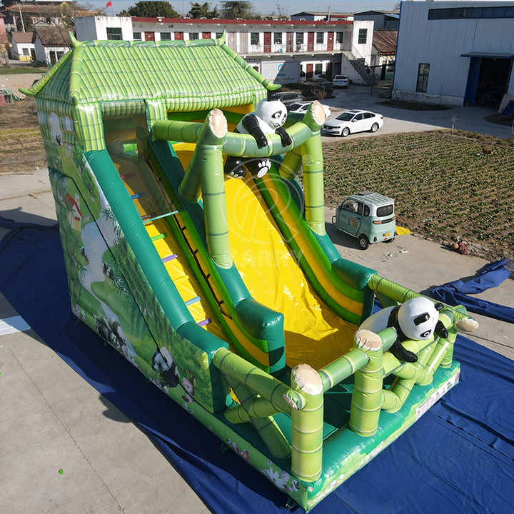 Outdoor Bamboo Theme Inflatable Slide Inflatable Commercial Kids ...