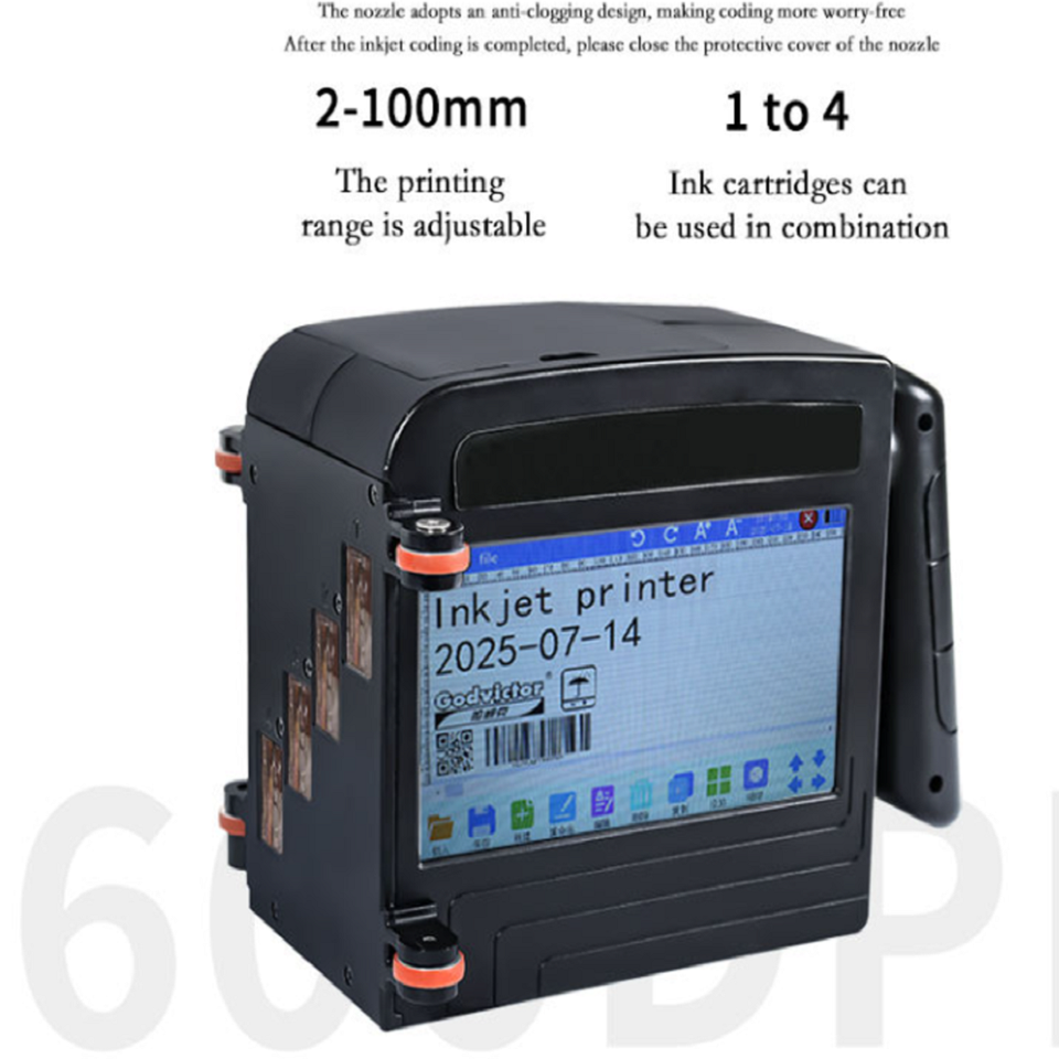 DT-T1000 Smart Handheld Inkjet Printer Large-Character Intelligent ...