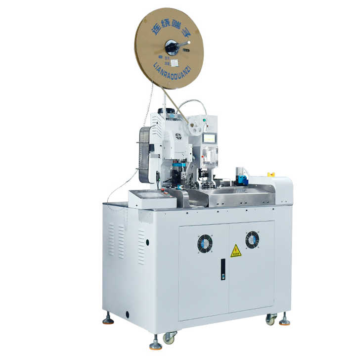 Mesin Crimping konektor tahan air otomatis, peralatan Crimping kelenjar ...