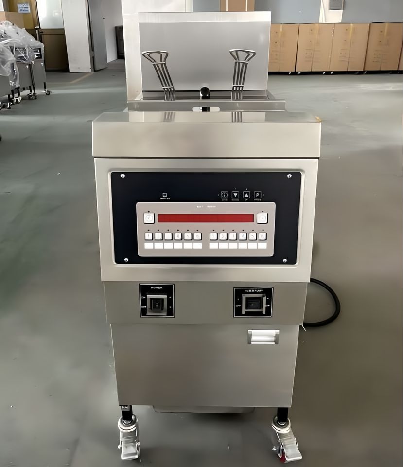 Gas/LPG Deep Fryer with Auto Filter System Control Programmable Panel ...