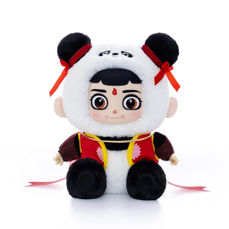 Feiya New Plush Toy-Nezha Doll Office Ornament Cute PP Cotton Filled ...