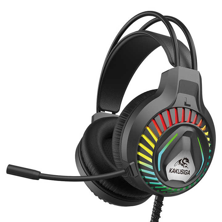 KAKUSIGA Wired Gaming Headset with Microphone | USB & 3.5MM | Noise ...