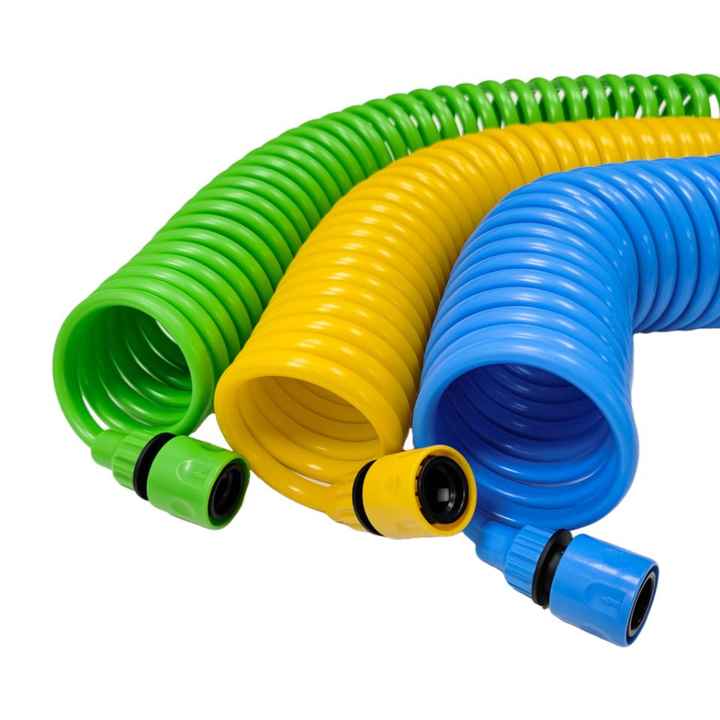 7.5M Garden Hose Self Coiling Retractable Pipe Coiled Water Hose ...