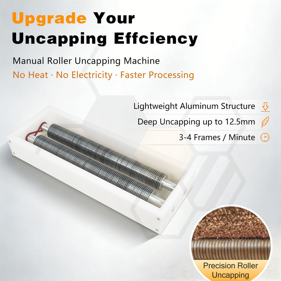 Beekeeping Tools, Honey Uncapping Machine, Bee Hive Rolling Wheel Comb ...
