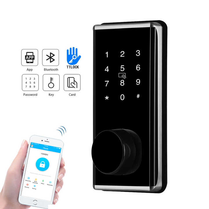 BLE Wifi Controlled Deadbolt Keypad Smart Lock with Ttlock App