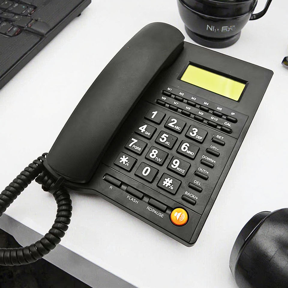LCD CID Landline Phone with Analog Caller ID New Design Corded ...