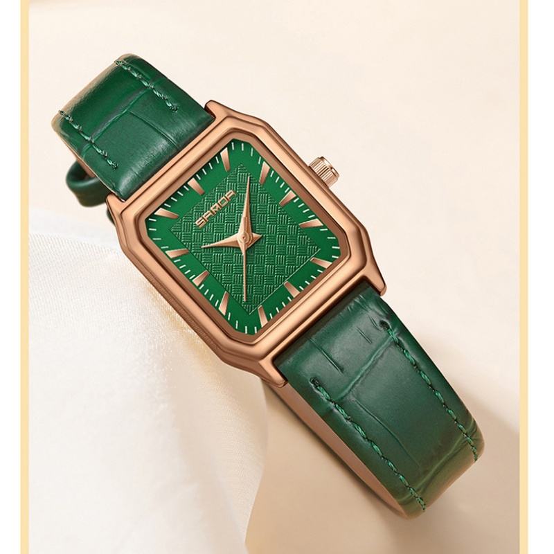 SANDA 1121 Women's Analog Quartz Watch - Elegant Rectangle Dial, Water ...