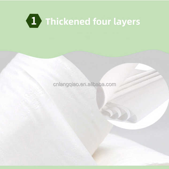 Luxury Ultra Soft Customizable Jumbo Roll Toilet Tissue Recycled Bamboo ...