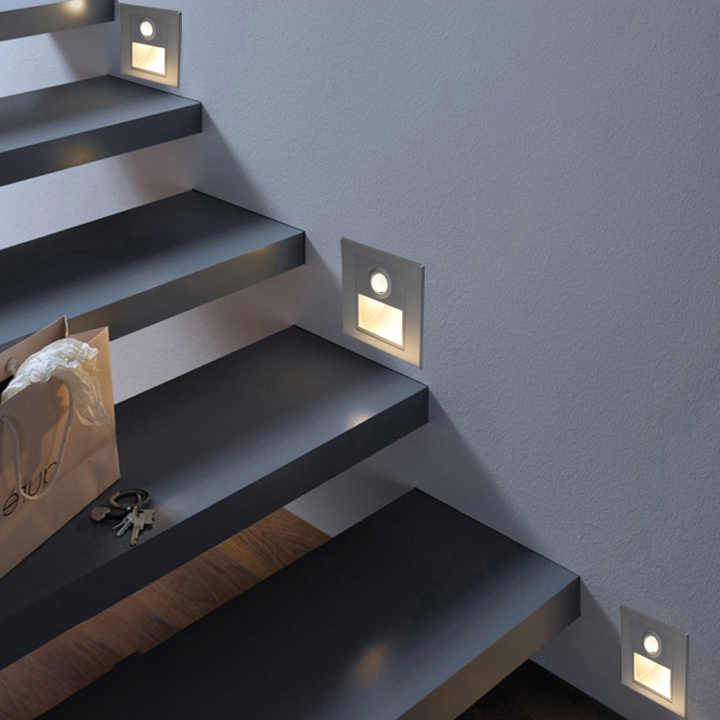 ABS Smart Step Wall Lamp with Sensor - LED Stair Lights