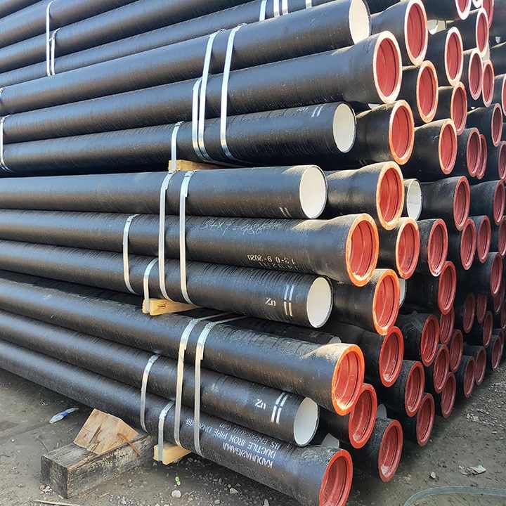 BS EN 598 no-hub DN250mm ductile cast iron pipes for drainage use ...