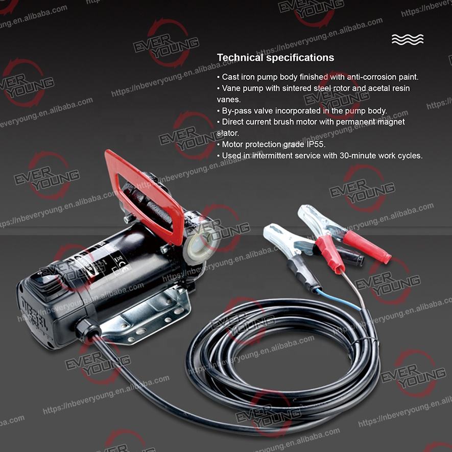 12V Portable Diesel Fuel Pump DC Marine Electric Transfer Pump for ...