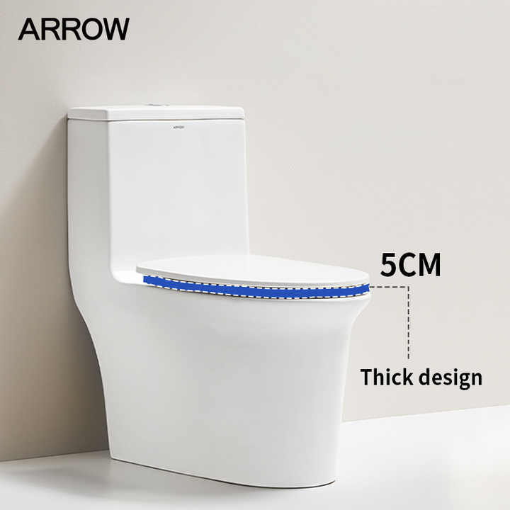 ARROW Brand Toilet Bowl - Modern, Dual-Flush Sanitary Ware