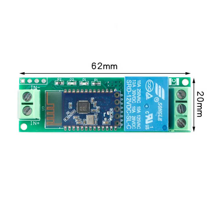 Original 5V/12V single channel relay module IoT smart home mobile app ...