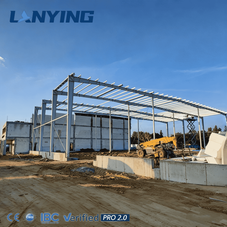 Large Span Prefabricated Steel Structure Warehouse Workshop Factory ...