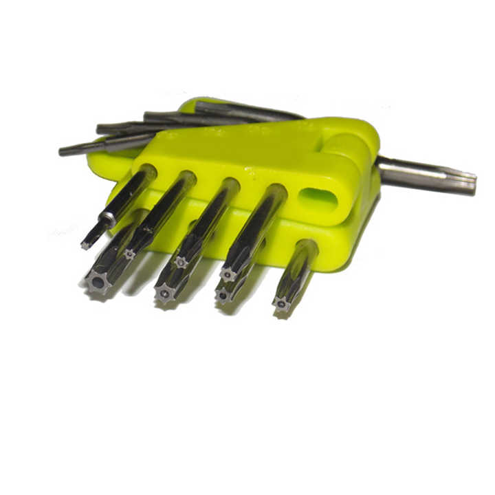 8-in-1 Hexagon Screwdriver Wrench Bit Set T5-T20 CR-V Star Key Torx ...