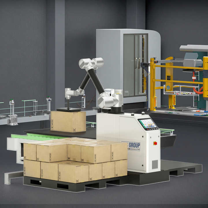 Advanced Collaborative Robot Palletizing Machine with Core Motor Component Robot Pallet Wrapper ...