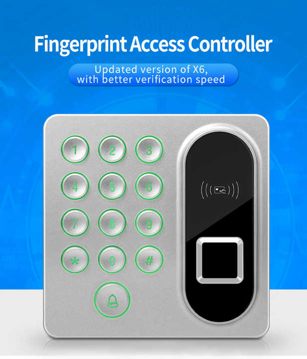 X9 Standalone Fingerprint Access Controller & Secure Digital Card Reader - OEM