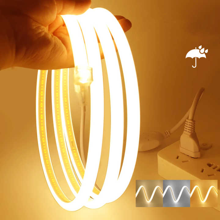 Flexible Neon Cob LED Strip AC 110V/220V IP68/IP65/IP67 Waterproof for ...